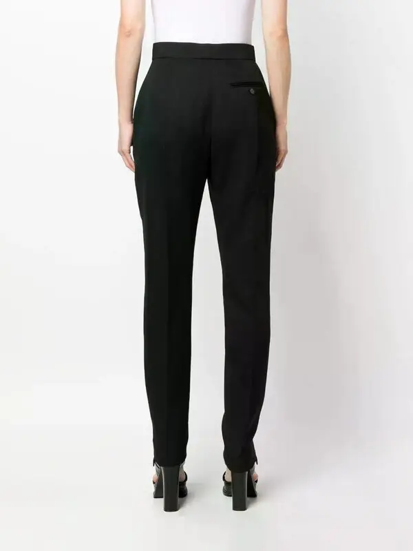 Alexander McQueen Zip-embellished Wool Trousers