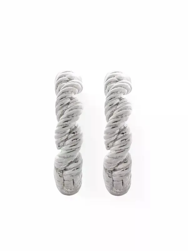 Monica Vinader Corda Huggie Earrings - Silver
