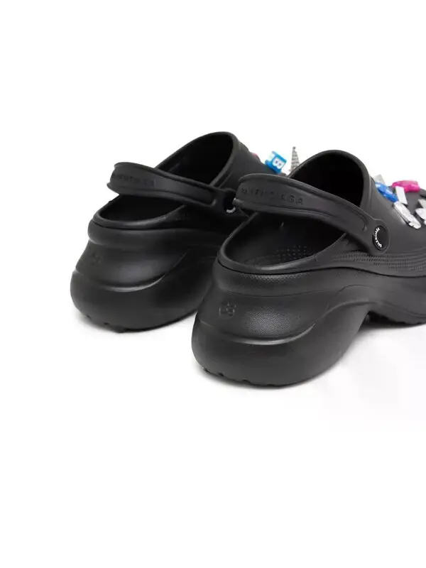 Balenciaga X Crocs Jibbitz Mules