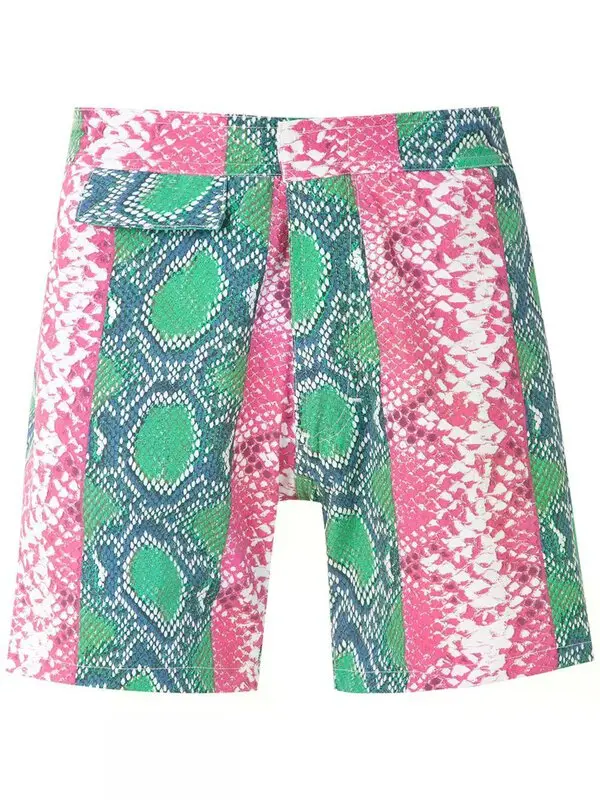 AMIR SLAMA Printed Swimming Shorts - Multicolour