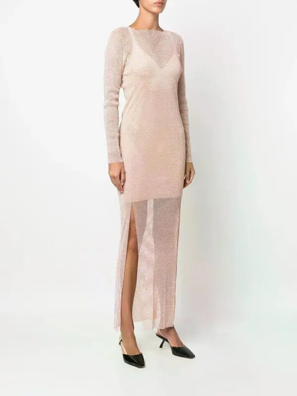 SANTA BRANDS Rhinestone-embellished Maxi Dress - Pink