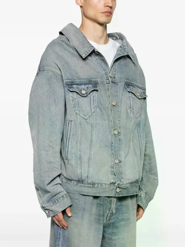 Balenciaga Drop Shoulder Denim Jacket