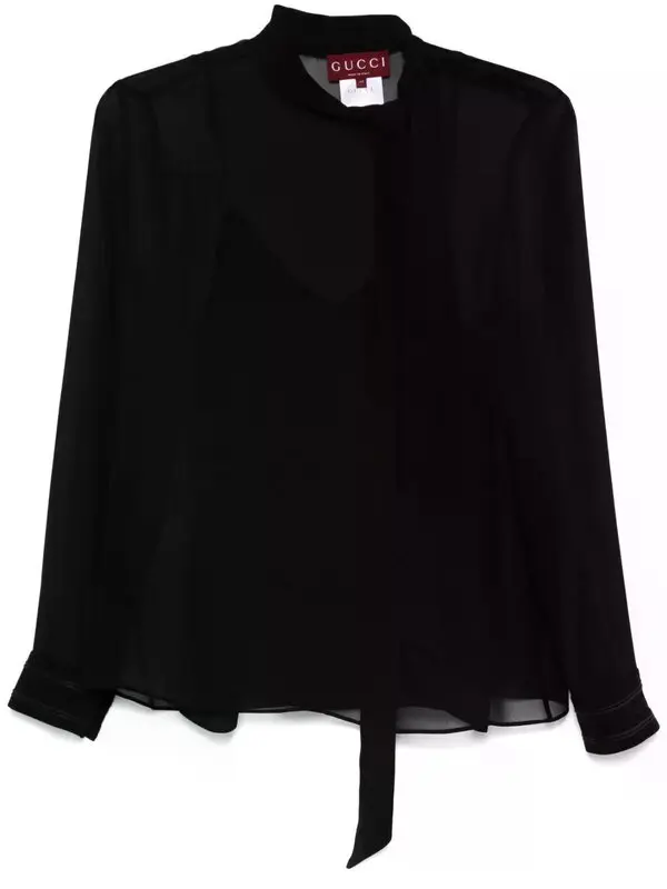 Gucci Silk Georgette Crepe Blouse