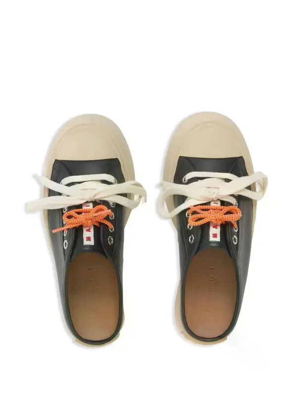 Marni Pablo Leather Lace-up Platform Sabot