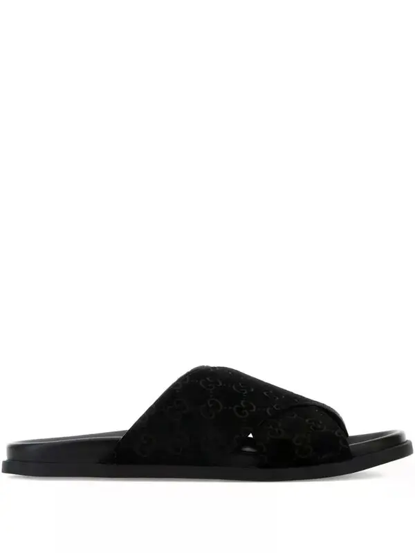 Gucci Gg-printed Slide Sandals