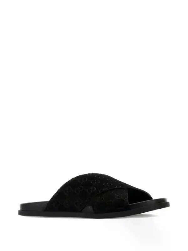 Gucci Gg-printed Slide Sandals