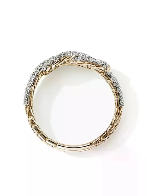 John Hardy 14k Yellow Diamond Love Knot Ring