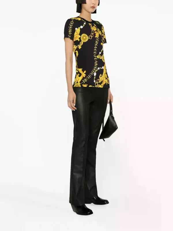 Versace Logo Couture-print T-shirt
