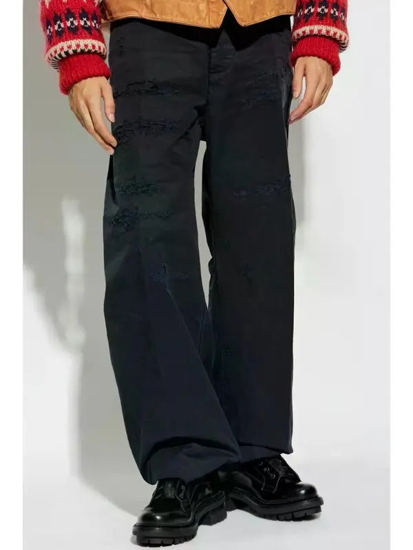 Dsquared2 Ripped Loose-fit Trousers