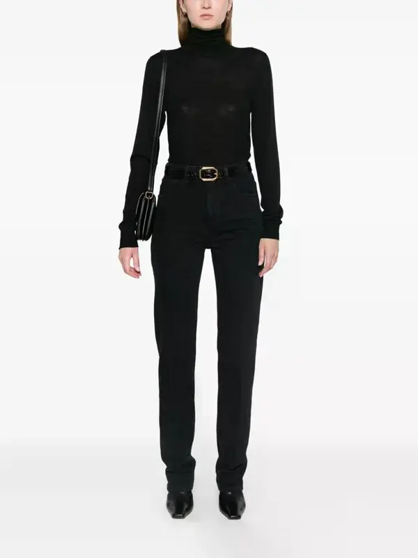 Saint Laurent Logo-patch Jeans