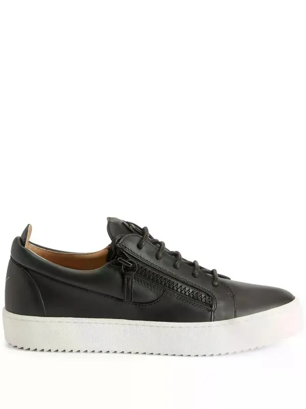 GIUSEPPE ZANOTTI Frankie Double-zip Low-top Sneakers - Black