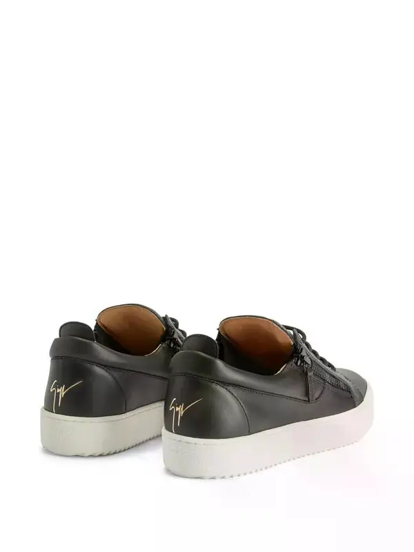 GIUSEPPE ZANOTTI Frankie Double-zip Low-top Sneakers - Black