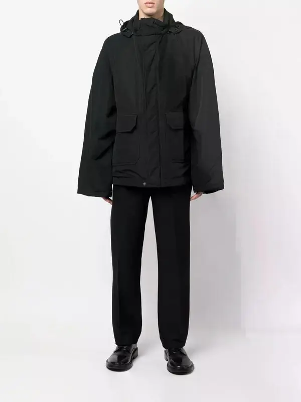 Balenciaga Bb Icon Kick Parka Coat