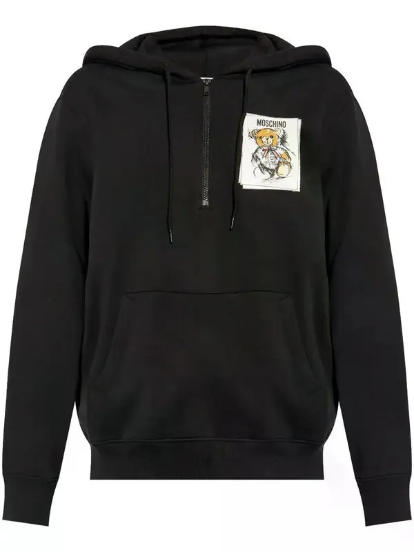 Moschino Patch Zip Hoodie
