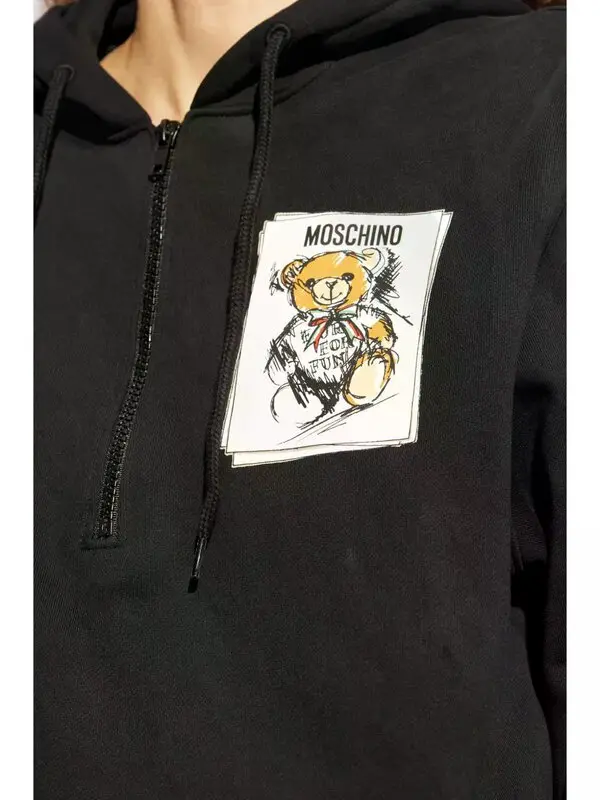 Moschino Patch Zip Hoodie