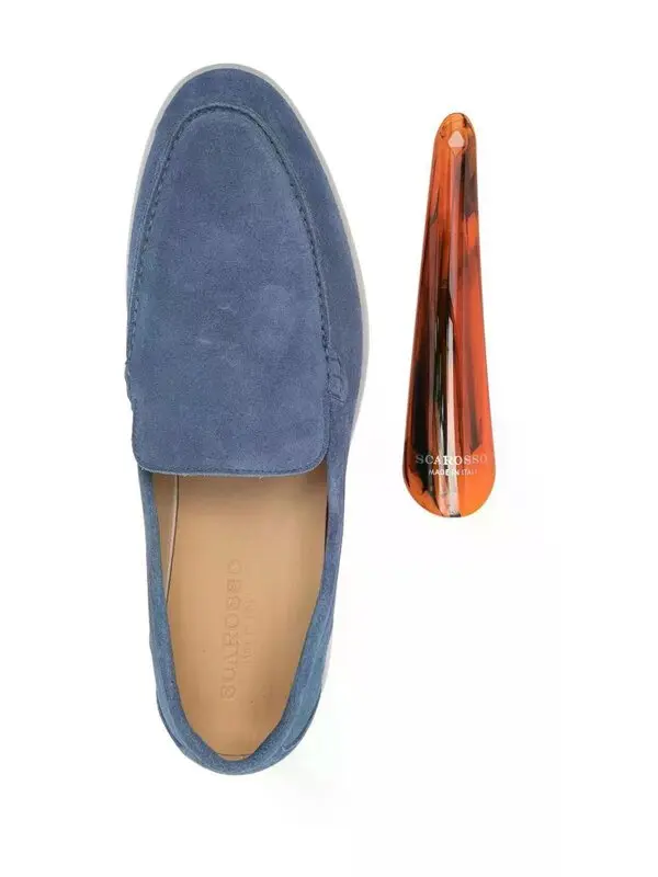 SCAROSSO Ludovico Suede Loafers - Blue