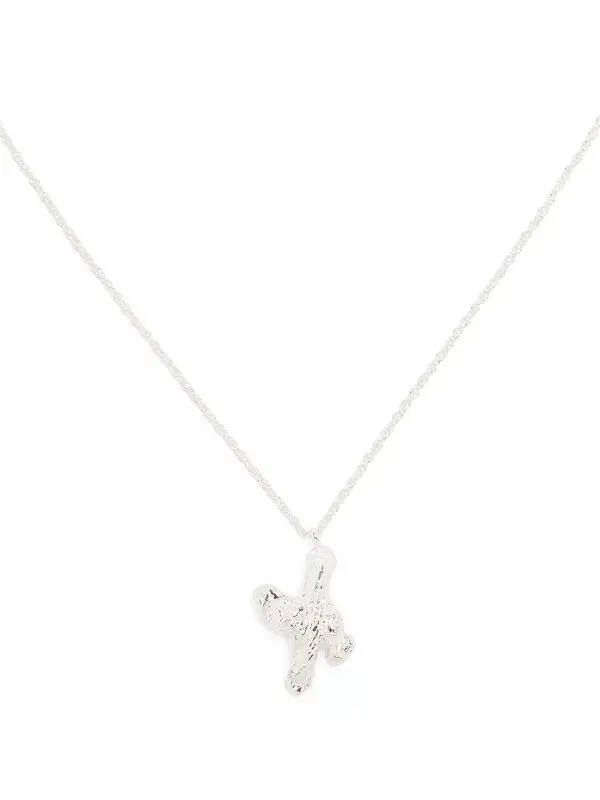 LOVENESS LEE X Alphabet Pendant Necklace - Silver