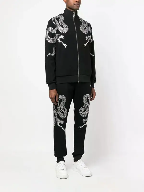 Philipp Plein Crystal Snake Track Suit