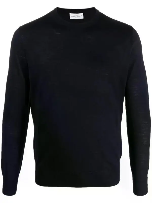 BALLANTYNE Crew-neck Wool Jumper - Blue