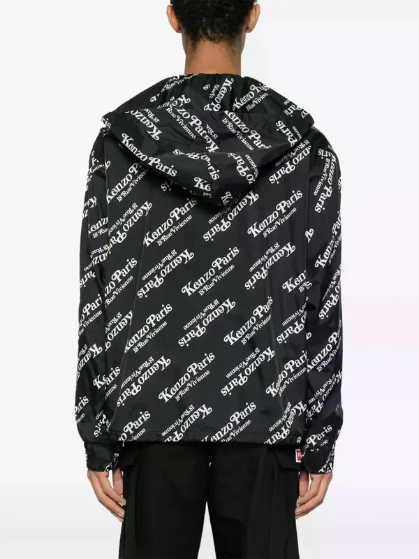 Kenzo X Verdy All-over Logo Print Hooded Windbreaker