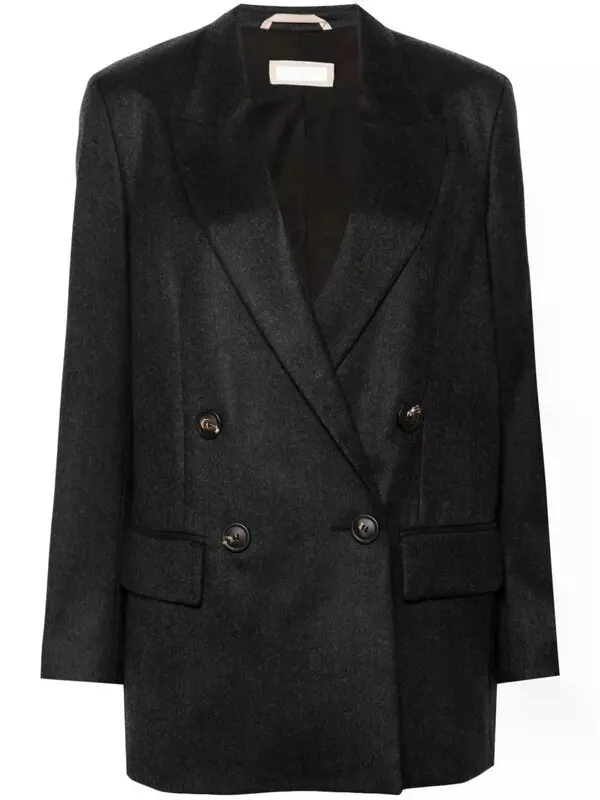 Peserico Virgin Wool Double-breasted Blazer
