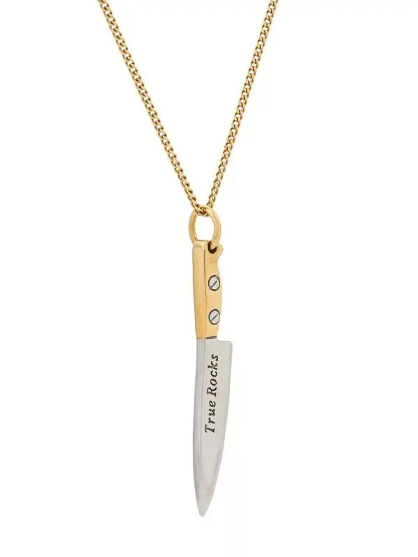 TRUE ROCKS Small Knife Pendant Necklace