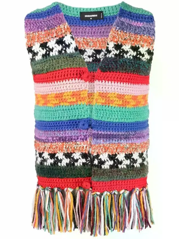 Dsquared2 Crochet Knit Vest