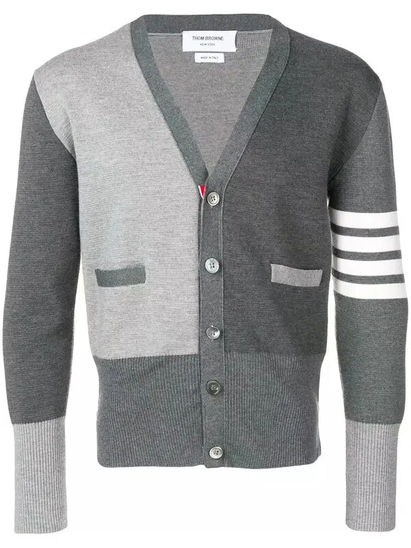 Thom Browne Fun-mix Merino Wool Cardigan