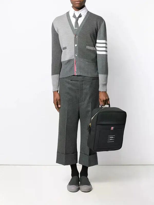 Thom Browne Fun-mix Merino Wool Cardigan