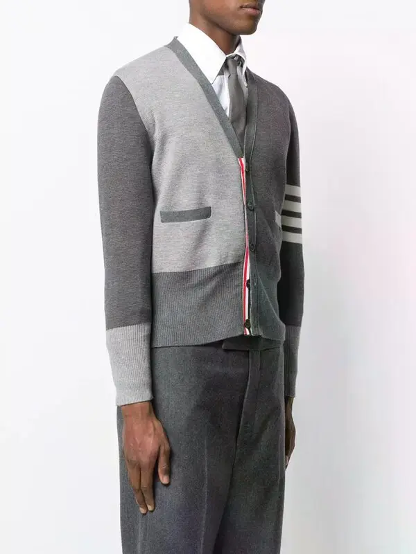 Thom Browne Fun-mix Merino Wool Cardigan