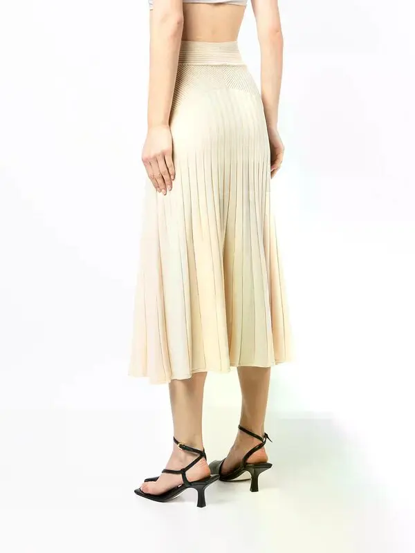 Simkhai Arabella Compact Ribbed-knit Skirt