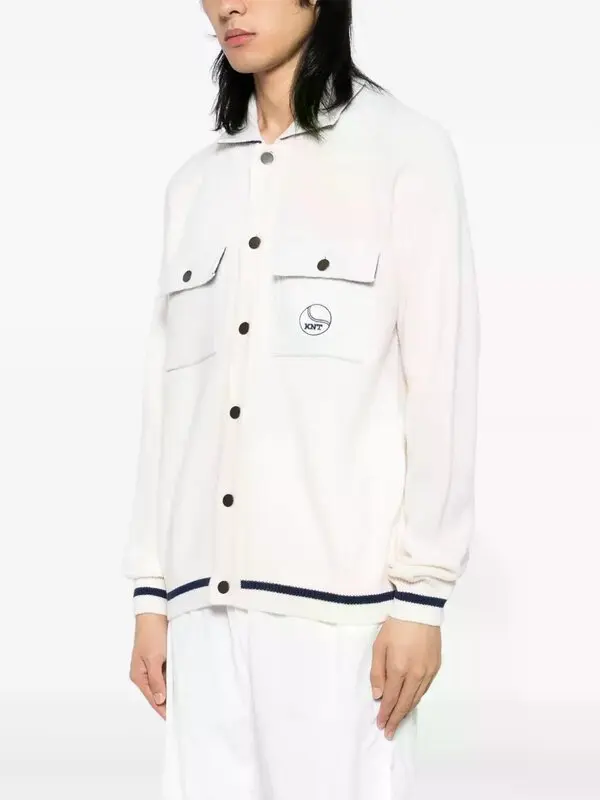 Kiton Embroidered Logo Jacket