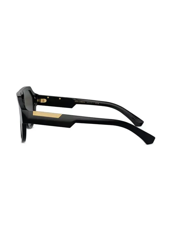 Dolce & Gabbana Logo-plaque Pilot-frame Sunglasses