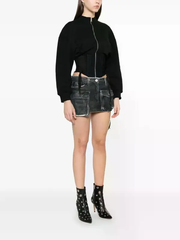 MUGLER Laced Corset Sweatshirt
