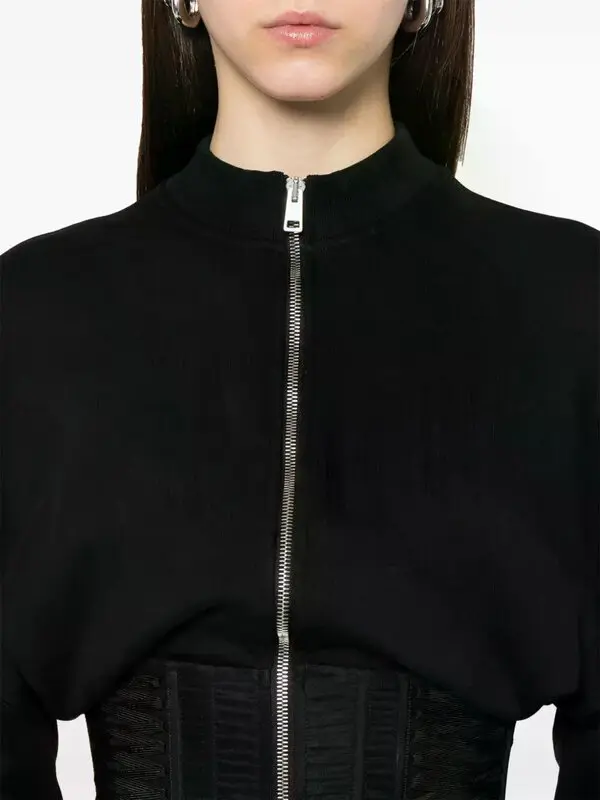 MUGLER Laced Corset Sweatshirt