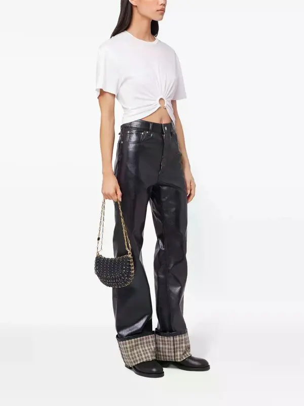 Rabanne Faux-leather Flared Trousers