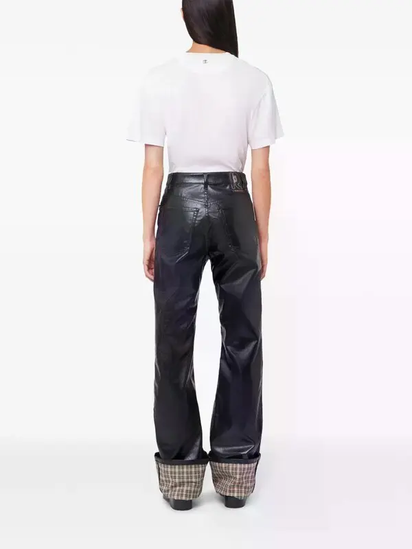 Rabanne Faux-leather Flared Trousers