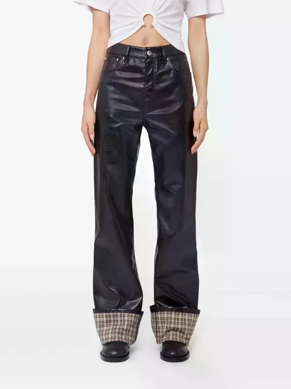 Rabanne Faux-leather Flared Trousers