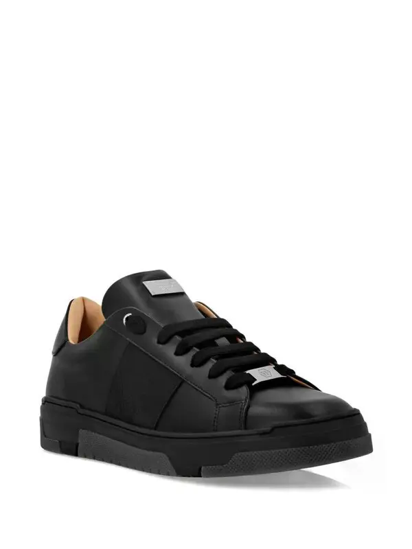 Philipp Plein Monogram Low-top Sneakers - Black