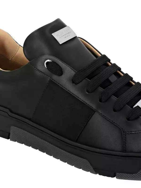 Philipp Plein Monogram Low-top Sneakers - Black