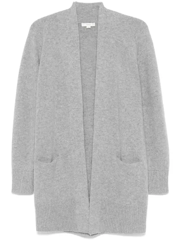 Vince Open-front Cashmere Cardigan - Grey