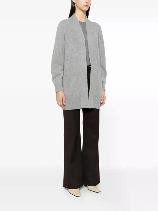 Vince Open-front Cashmere Cardigan - Grey