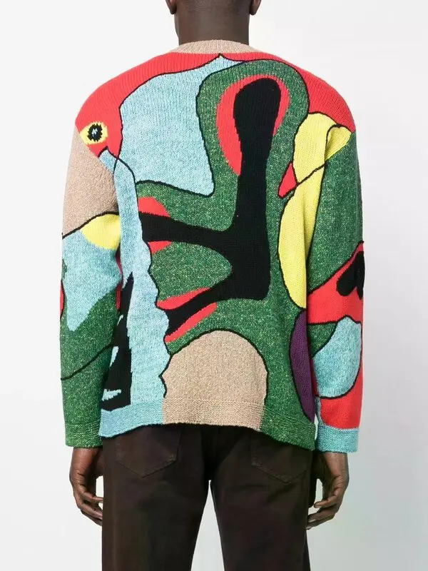 Kenzo Knitted Graphic Print Sweater