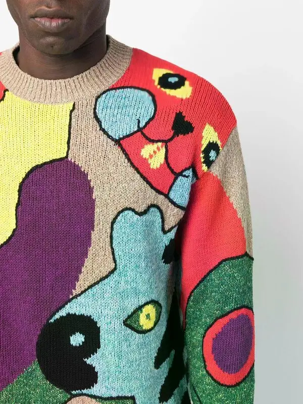 Kenzo Knitted Graphic Print Sweater