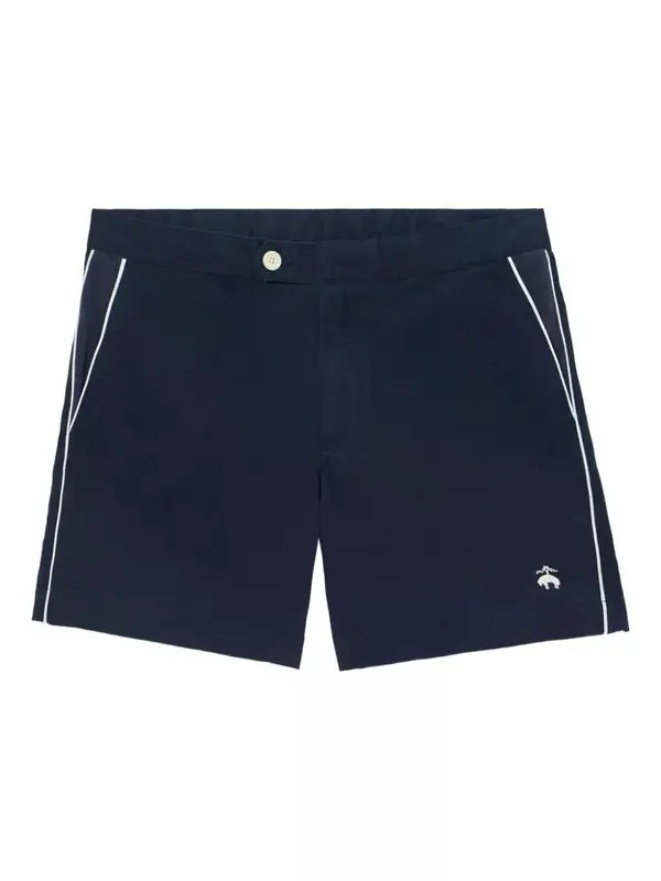 Brooks Brothers Contrast-trim Tennis Shorts - Blue