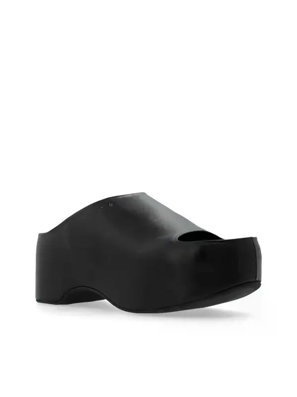 Marni 75mm Wedge Leather Sandals