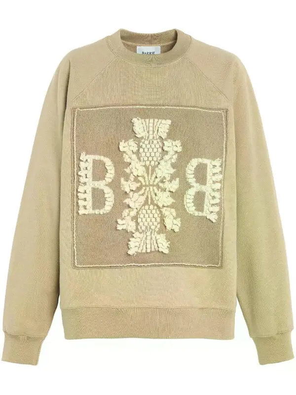 BARRIE Embroidered Sweatshirt - Green