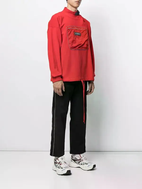 Iceberg Logo-patch Cotton Sweatshirt