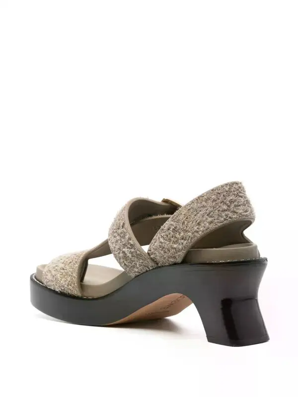 Loewe Ease 90mm Suede Sandals