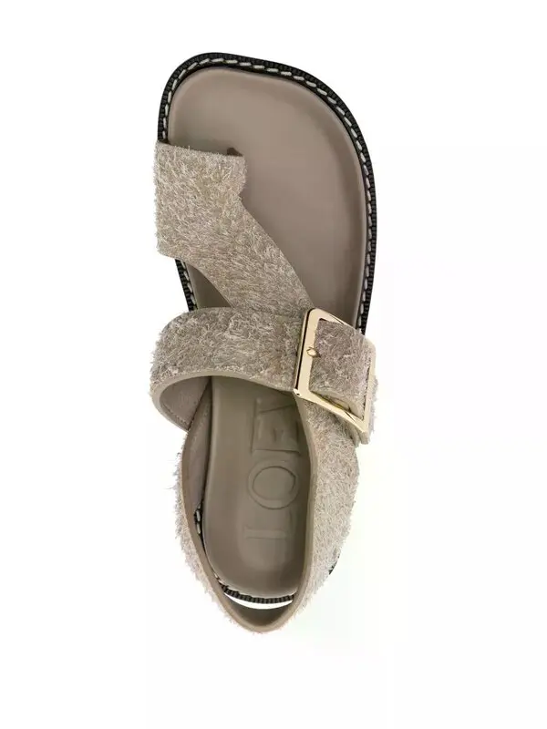 Loewe Ease 90mm Suede Sandals